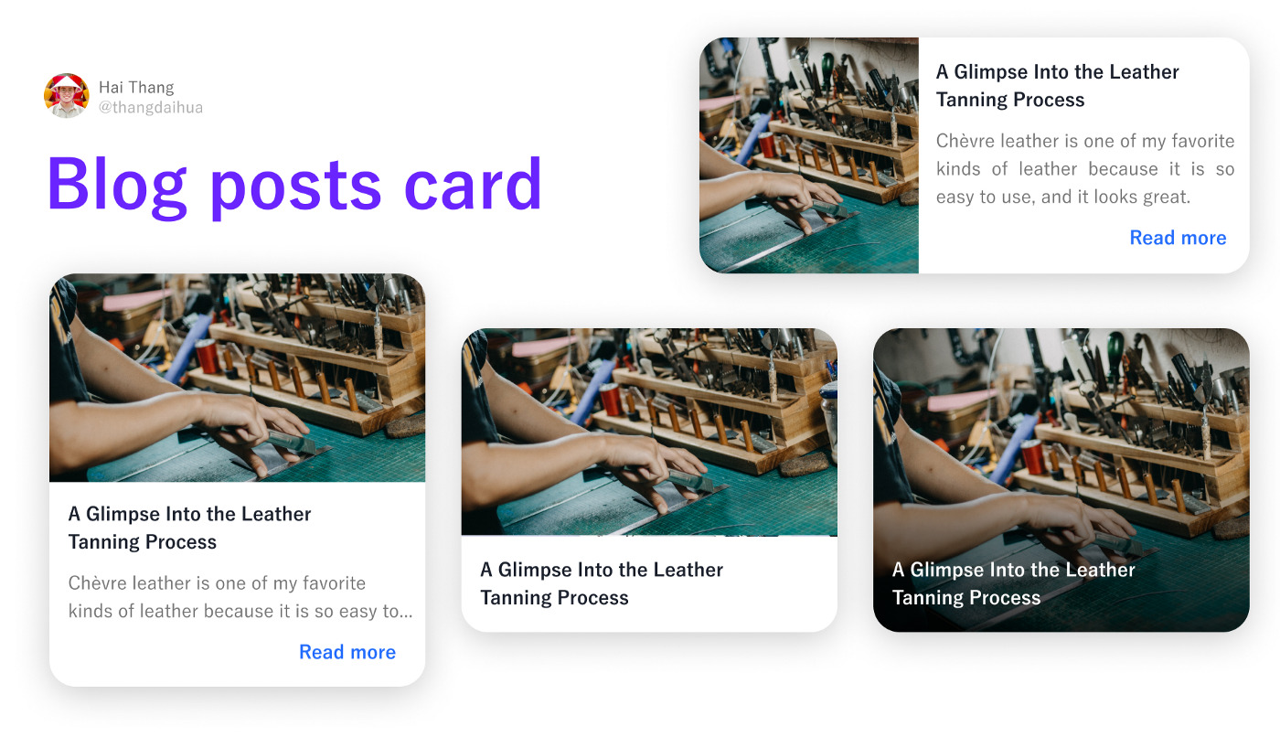 4 loại card trong thiết kế UI (giao diện người dùng) | TECHIE.VN